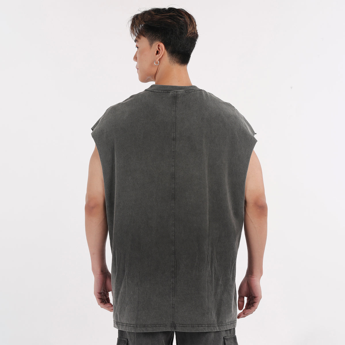 Musculo stone washed oversized gym tank 2025 – MUSCULO