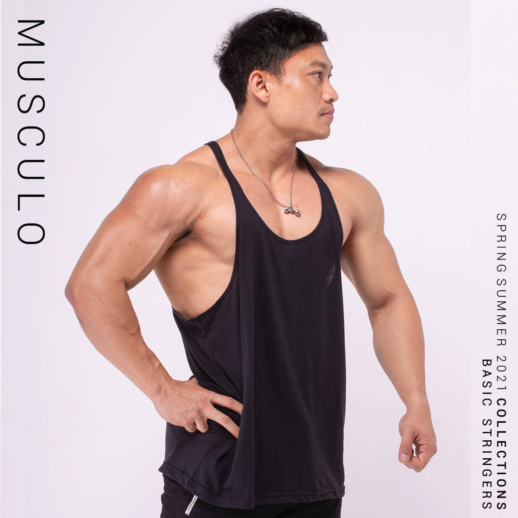 Musculo Basic stringers for body builder- Black – MUSCULO